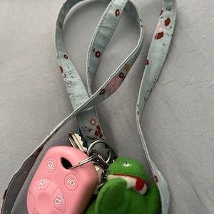 Blue Print Floral Key Fob Fabric Key Fob Navy Key Fob Blue - Etsy