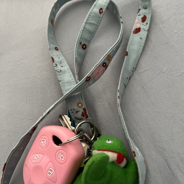 Fall Fabric Lanyards- Fall Lanyards- Floral Harvest Lanyard- Pumpkin ...