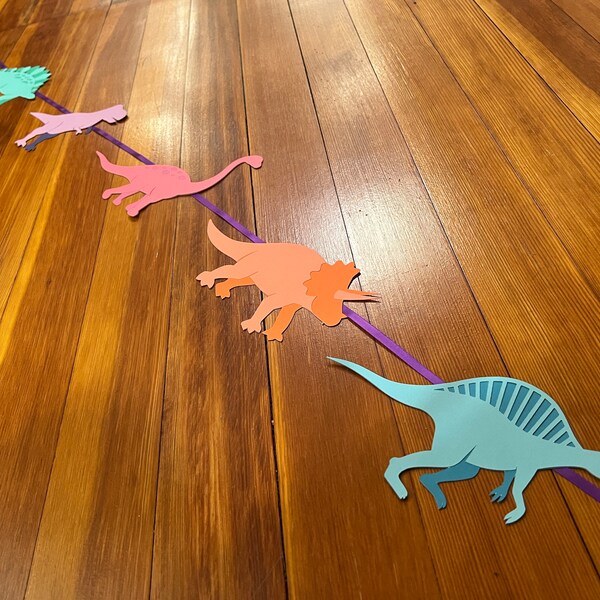 Dinosaur Banner | Birthday Party Bunting | Instant Digital Download SVG ...