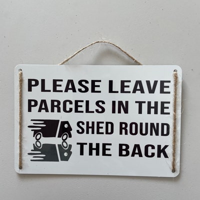 Personalised Delivery Note Metal Sign - Etsy UK