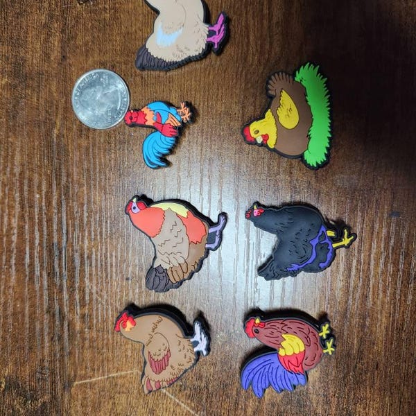 Chicken Shoe Charms – Adorable Hen Accessories for Shoes, Bracelets ...