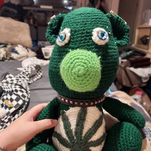 PDF PATTERN : Don't Care Bear Amigurumi Plush Marijuana Crochet Pattern ...