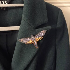 Death Head Moth Brooch - Etsy