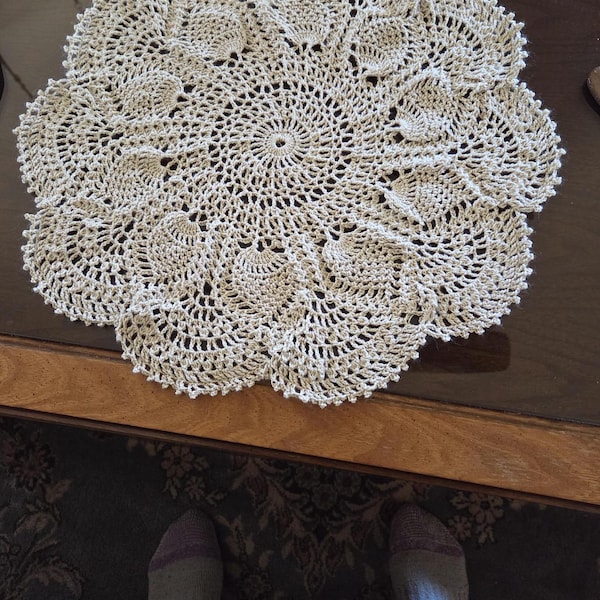 Crochet Doily Pattern, Crochet Square Doily, Step by Step Crochet ...