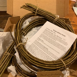 Willow Rods for Weaving and Crafts. Natural Brown, Buff or White Willow ...