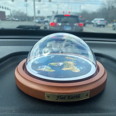 Flat Earth Map Dome Display Model Sun Moon Stars 5diameter - Etsy