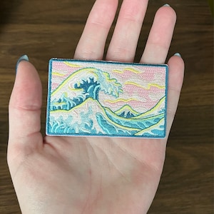 Wave Patch Ocean Iron on Patch Sea Beach Surf Make Waves Great Wave ...