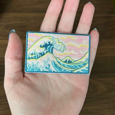 Wave Patch Ocean Iron on Patch Sea Beach Surf Make Waves Great Wave ...