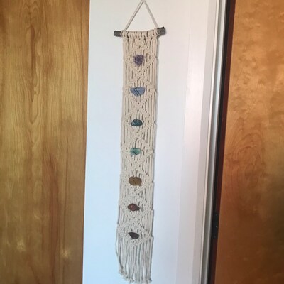 Chakra Macrame Wall Hanging, Chakra Decor, Chakra Healing, Wall Art ...