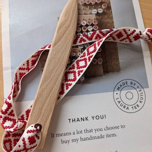 Bobbin Spool Storage Tidy Wall Mini Pegboard Sewing Gift Birch Ply Peg ...