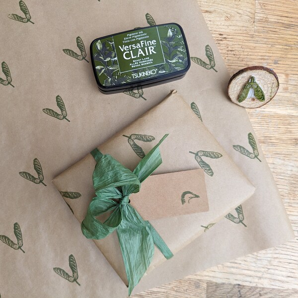 Seashell Ink Stamps, Shell Printing Block, DIY Eco Recyclable Wrapping ...