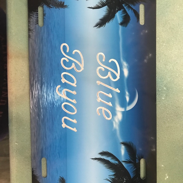 Palm Tree Scenic Personalized Custom License Vanity Plate Free Engraved ...