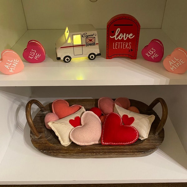 Fabric Love Letters - Valentine's Day Tiered Tray Fillers, Valentines ...