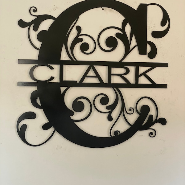 Split Letter Monogram Set DXF and SVG - Bad Dog Metalworks Digital ...