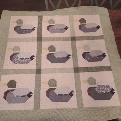 Mallard Duck Animal Camping Hunting Quilt Block PDF Pattern ...