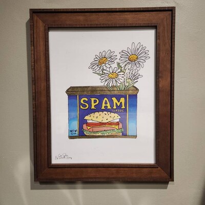 Spam Wall Art, Wall Print, Pop Art, Pop Wall Print, Hand Illustrated - Etsy