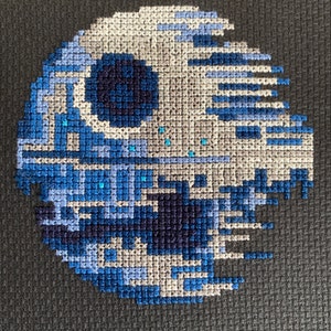 Geek Cross Stitch Pattern, Death Star Crossstitch PDF, Star Wars ...