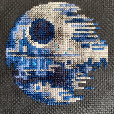Geek Cross Stitch Pattern, Death Star Crossstitch PDF, Star Wars ...