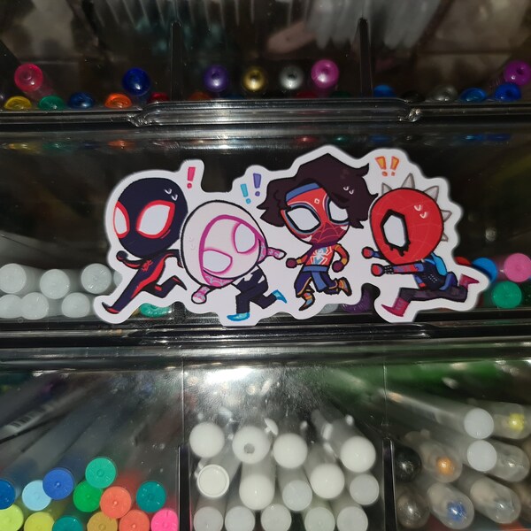 Assorted Spiderverse Vinyl Stickers - Etsy