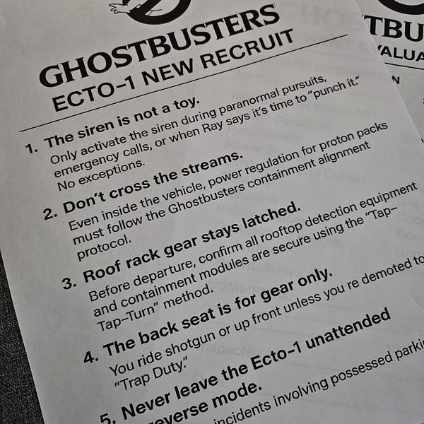 Downloadable Ghostbusters Paperwork Replica, Instant Download, Sci-fi ...