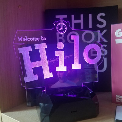 Custom Animal Crossing Island Sign Name LED Lamp Night Light Leaf Bells ...