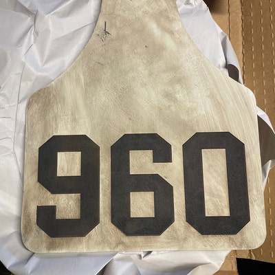 Farmhouse Decor, Cow Tag, Wall Decor, Cow Ear Tag Decor, Laser Engraved ...