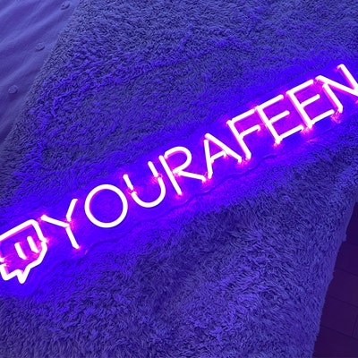 Custom Twitch Username Neon Sign Gamer Tag Led Neon Sign Personalized ...