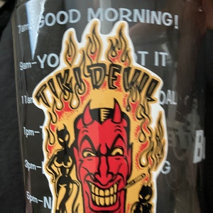 ART STICKER Devil Girl by Artist Coop Decal CP4R Right Facing - Etsy