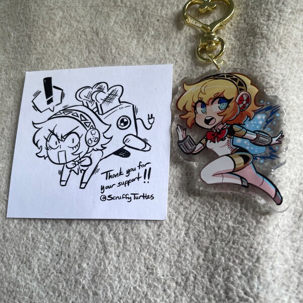 Persona 3 Aigis Acrylic Charm Keychain 2.5'' - Etsy