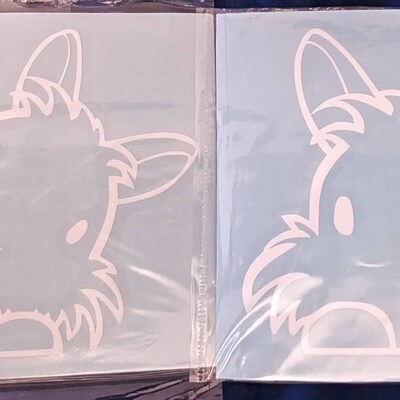 Peeking Head Tilt Bunny Decal Sticker Rabbit Car Sticker/ Laptop Decal ...