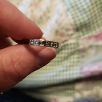 Skinny Name Ring Stacking Ring Grandma Gift Minimalist - Etsy