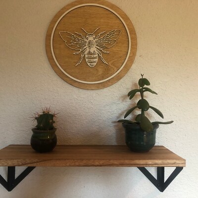 Bee Round Sign Bee Wood Sign Boho Sign Retro Wall Decor Laser Cut Sign ...