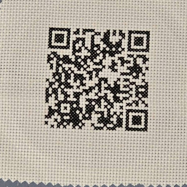 Rickroll QR Code Cross Stitch Pattern - Etsy