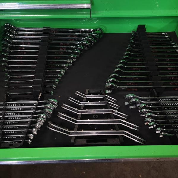Pack of 25 Modular Tool Box Wrench Organizers (multiple Colors ...