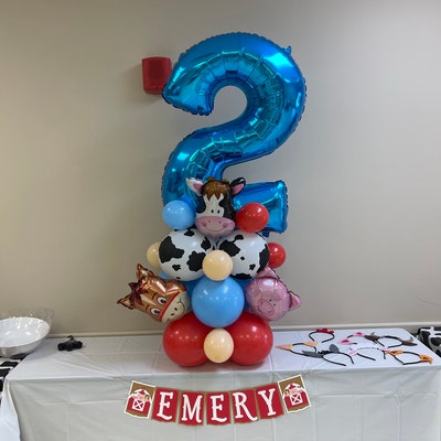 Barn NAME Banner Farm Birthday Farm Animal Banner Red Barn Banner ...