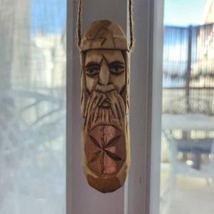 Hand-carved Wooden Statue Perun. PERUN Slavic God of Thunder and ...