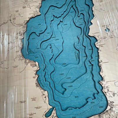 Sebago Lake, Maine, customizable, Lake House Decor,custom Wood Map ...