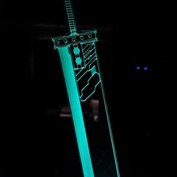 Final Fantasy Cloud Buster Sword Inspired RGB LED Light Set to ...