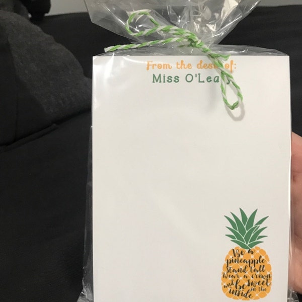Be a Pineapple Notepad - Pineapple Personalized Notepad - Be a ...