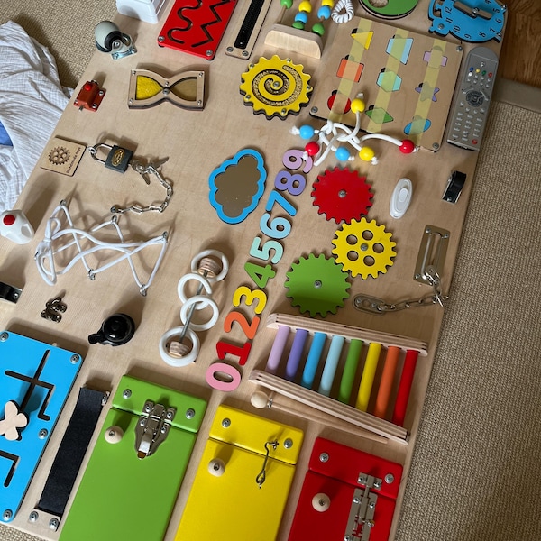 Busy Board for Toddler, Fast Shipping, Toddler Gift, Montessori Toys ...