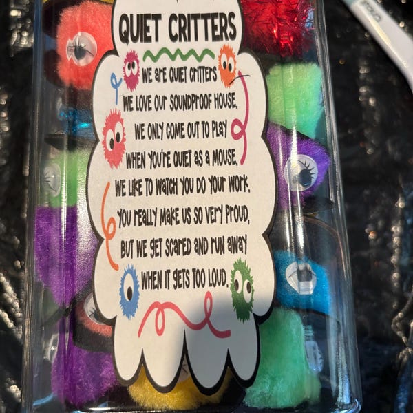 Quiet Critters Poem Digital Download - Etsy