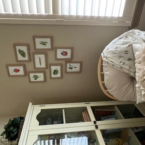 Garden Alphabet Watercolor Nursery Art Garden ABC Print Playroom Decor ...