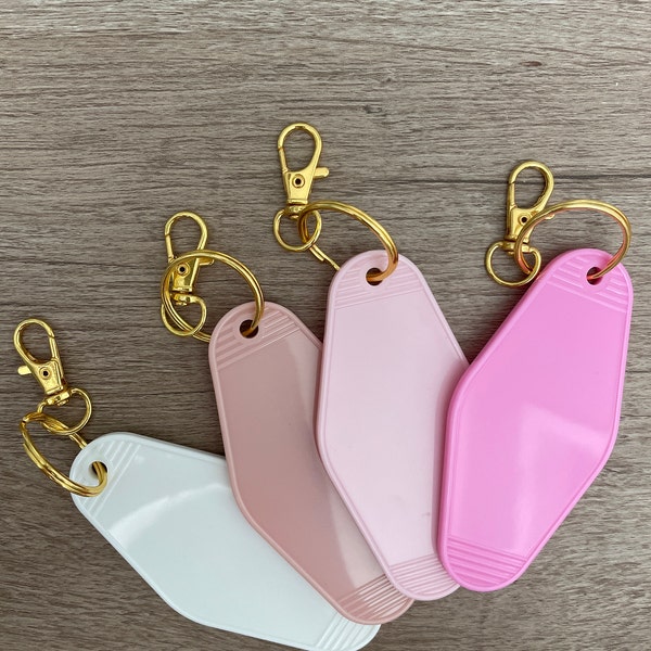 Blank Motel Keychains | Customizable Keychain Blanks, Vintage Keychain ...