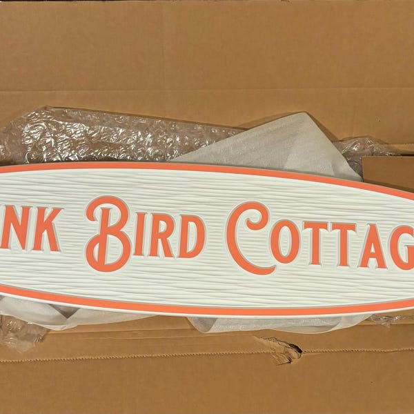 Personalized Custom PVC Sign for Your Beach Home Coastal Retreat ...