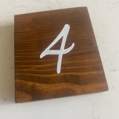 Table Numbers Painted Rustic Wood Table Numbers Rustic Wedding ...