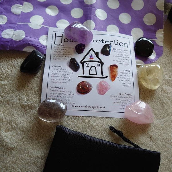 House Home Protection Crystal Set - Etsy