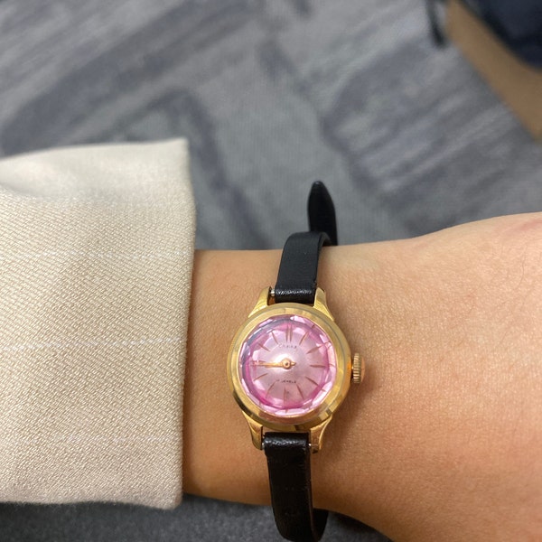 Limited Edition Women Watch Seagull Gold Plated, Women Micro Wristwatch Tiny Jewelry, Retro ...