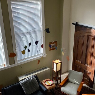 Triangle Mobile / Blue & Yellow - Etsy