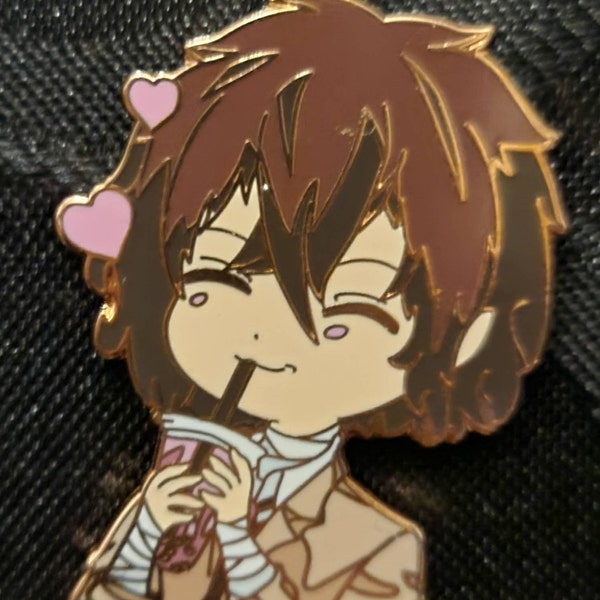 Dazai at the Boba Shop! | Enamel Pin - Etsy