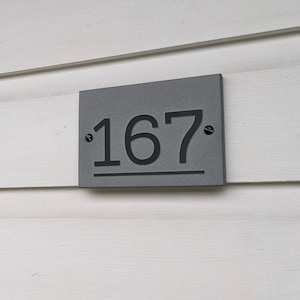 Smoky Green Slate Square House Number 15cm X 15cm - Etsy UK